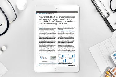 Non-targeted host cell protein monitoring in downstream process samples using micro Pillar Array ...